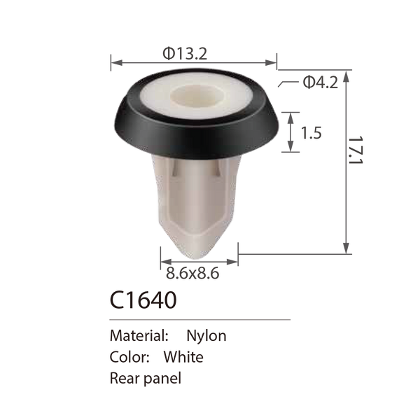 C1640 Screw Grommet – Pro Auto Rubber