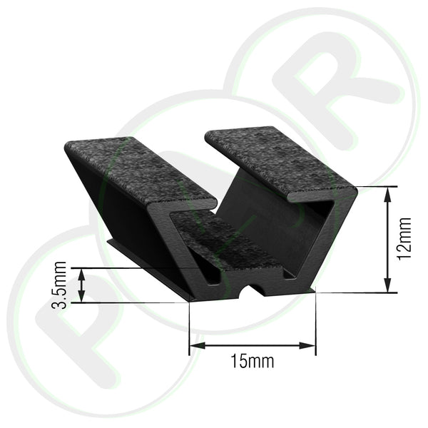 Pr121 15mm Window Channel – Pro Auto Rubber