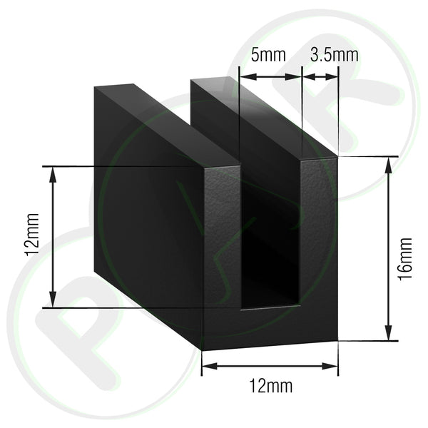 Pr181 Medium U-Rubber – Pro Auto Rubber